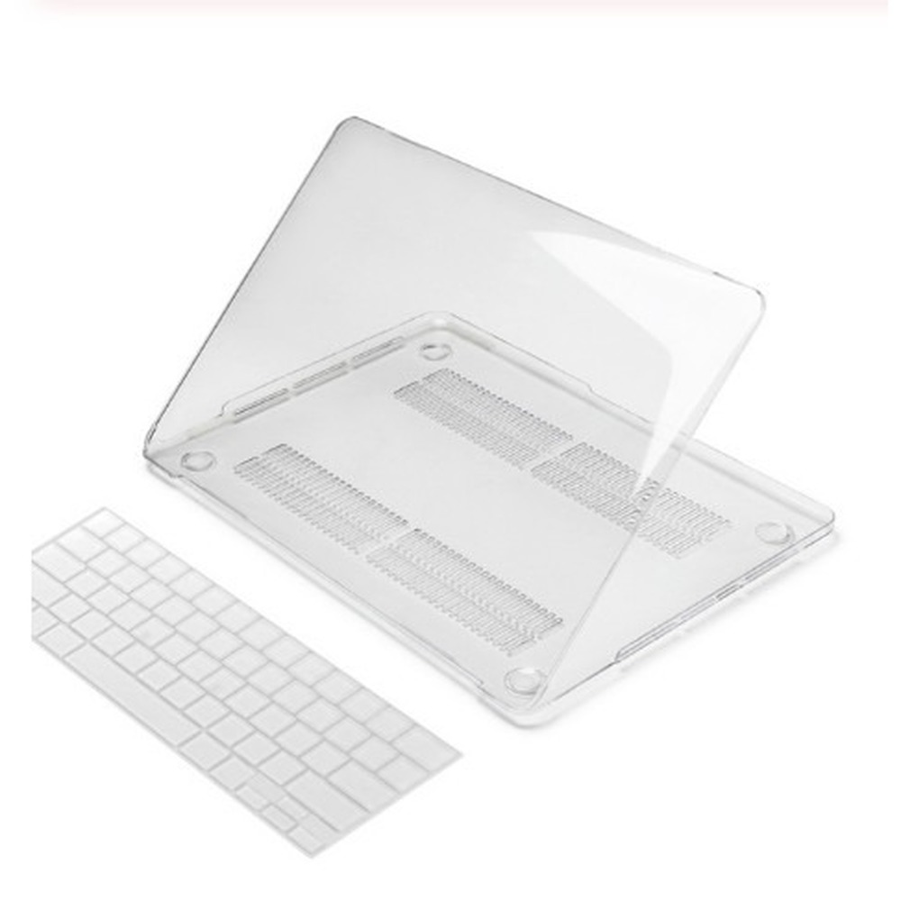 black Crystal transparent hard casing Compatible for macbook 11/12/13 ...