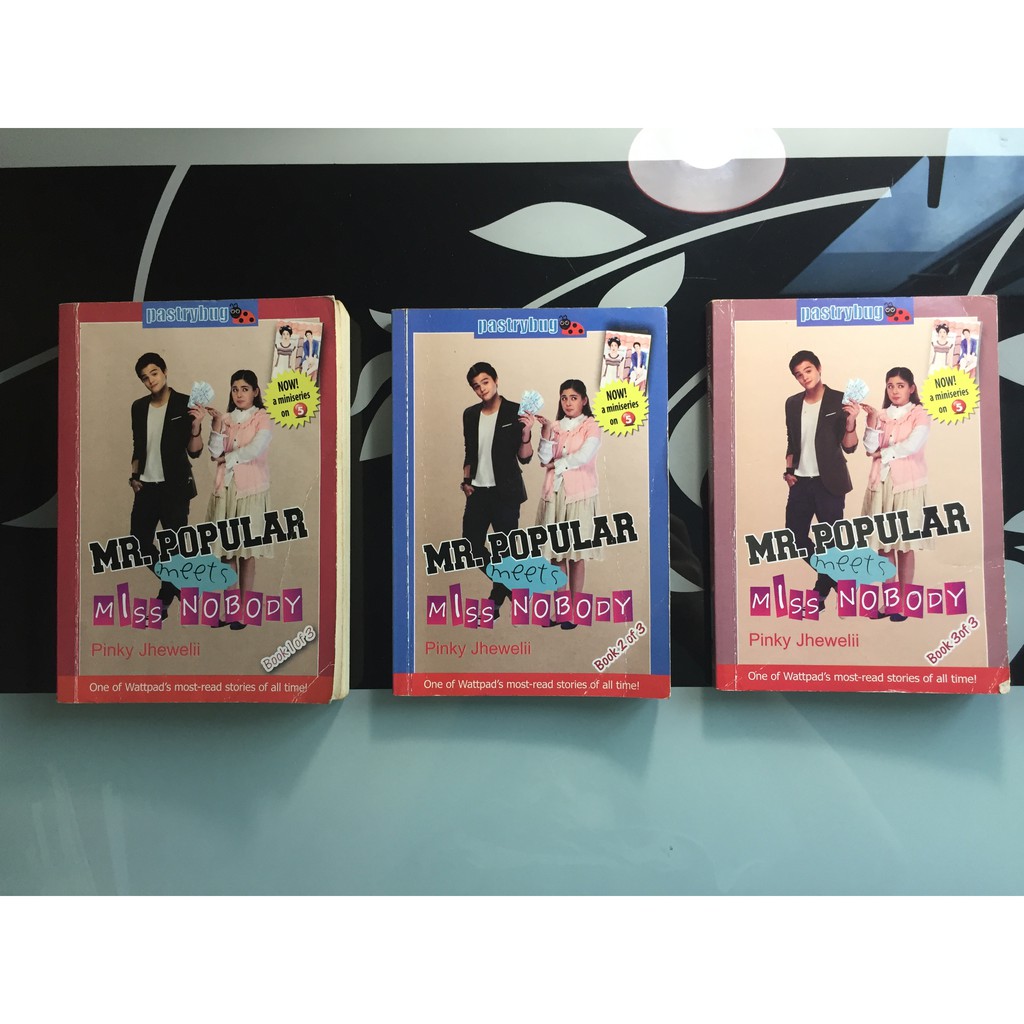 Mr. Popular meets Miss Nobody Book 1, 2, 3 by Pinky Jhewelii | Shopee ...