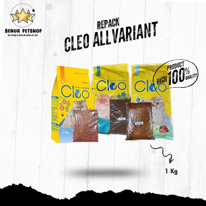 Cleo 1kg All Variant premium Dry Cat Food | Shopee Philippines