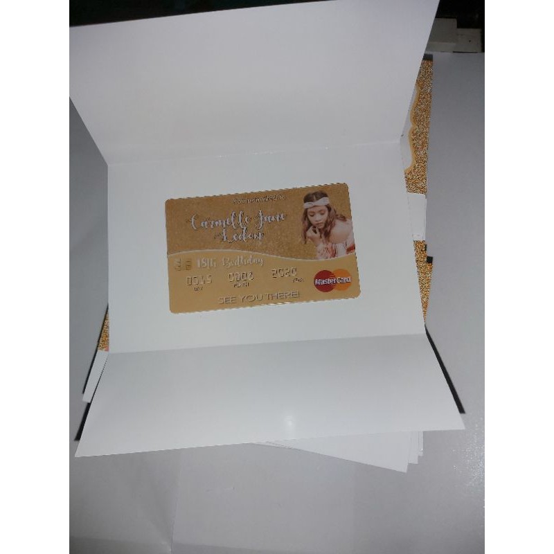 Atm Design invitation (Made with PVC) | Shopee Philippines
