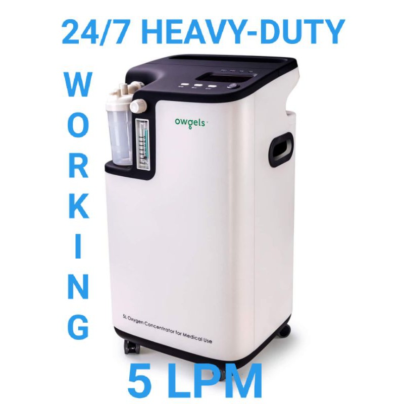 24/7 HEAVY-DUTY Owgels 5 LPM Oxygen Concentrator With Nebulizer ...