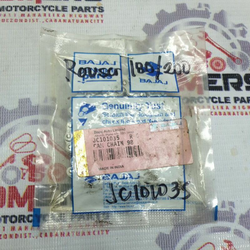 Rouser 180 / 200 Timing Chain GENUINE JC101035 - DH101050 (S1D-6 ...