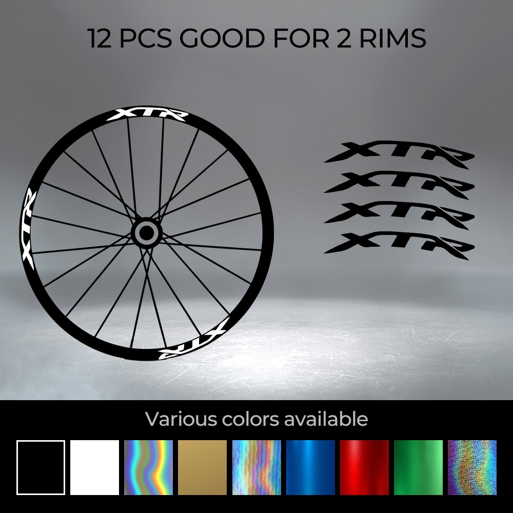 shimano-xtr Bicycle Rim Sticker Decals For Mountain Bikes And Road ...