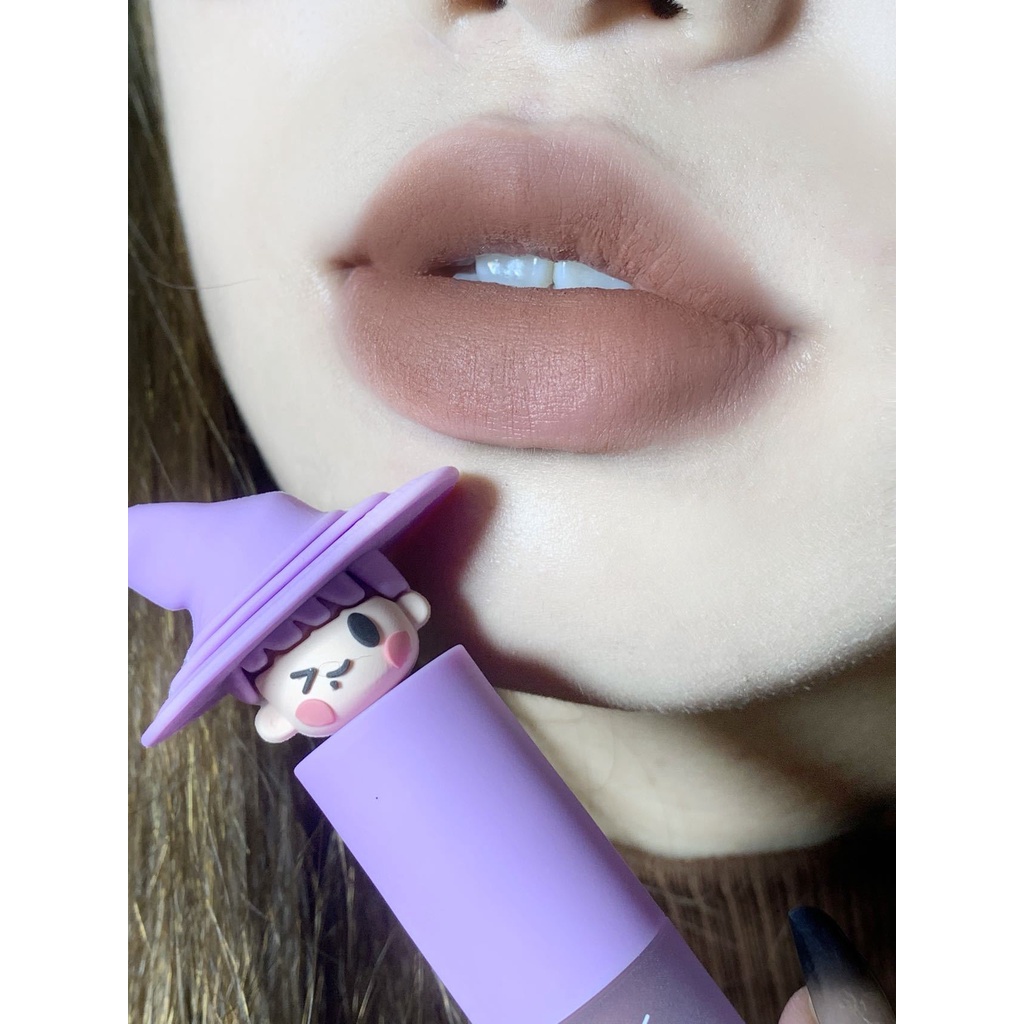Playful Little Witch Lip Gloss Cartoon Does Not Fade Matte Fog Makeup ...