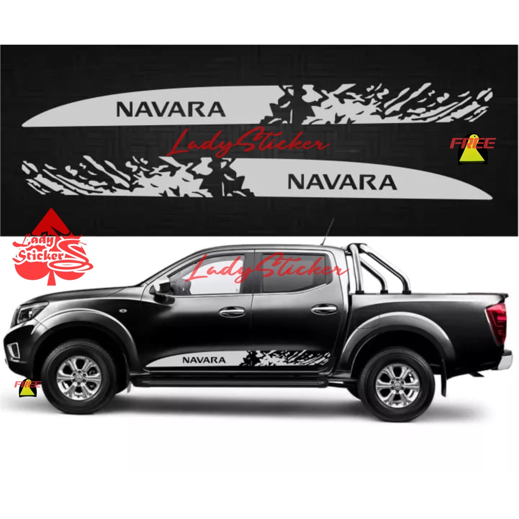 Nissan navara car Sticker, list Sticker for navara side decal car spots ...