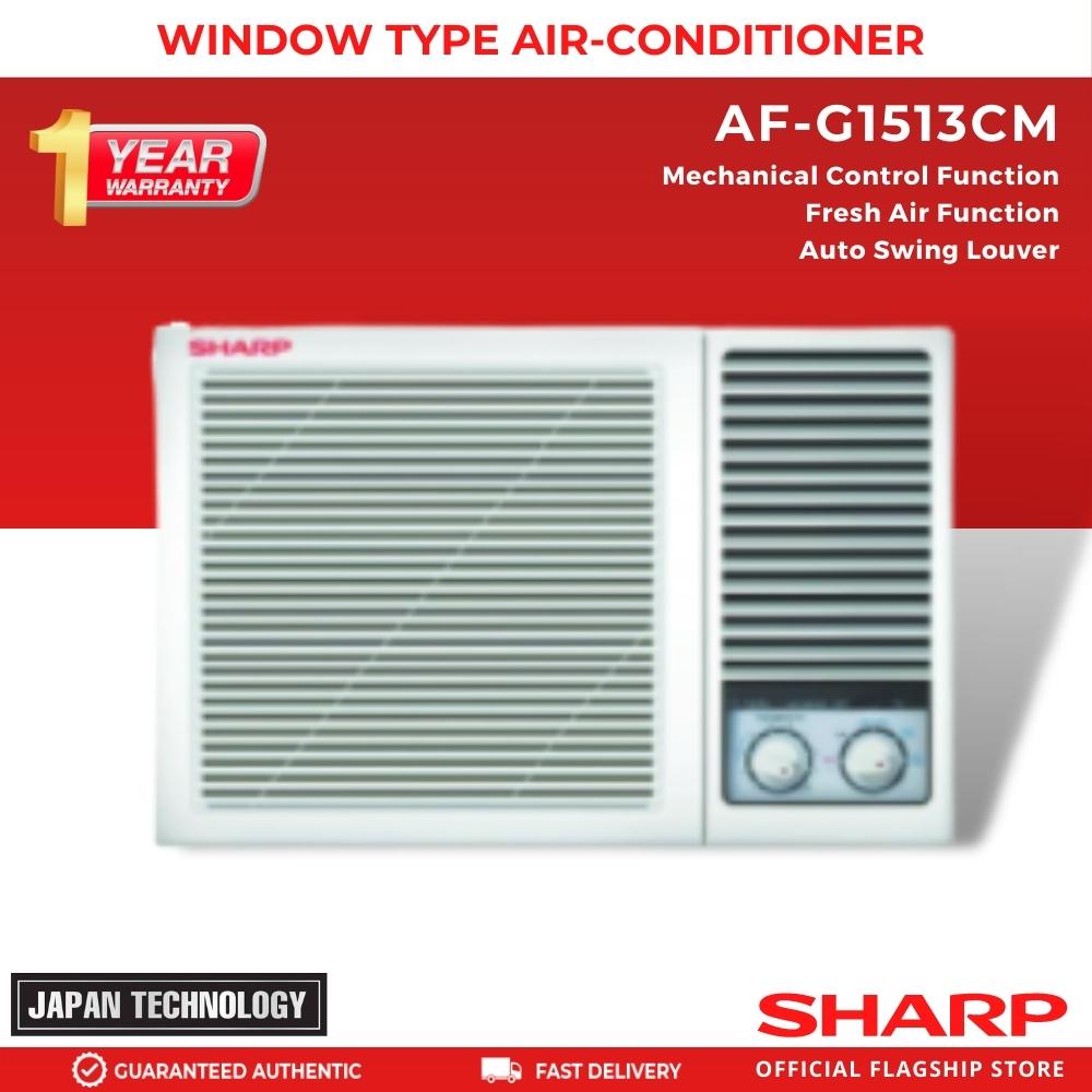 Sharp AF-G1513CM 1.5 Window Type Non-Inverter Air Conditioner (NCR ...