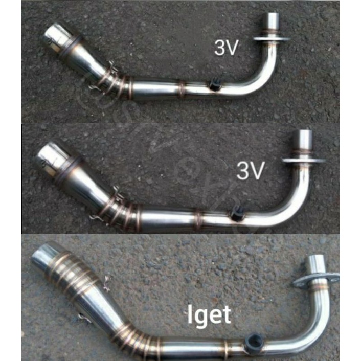 Vespa matic iget 2v 3v sprint gts LX primavera full Stainless Exhaust ...
