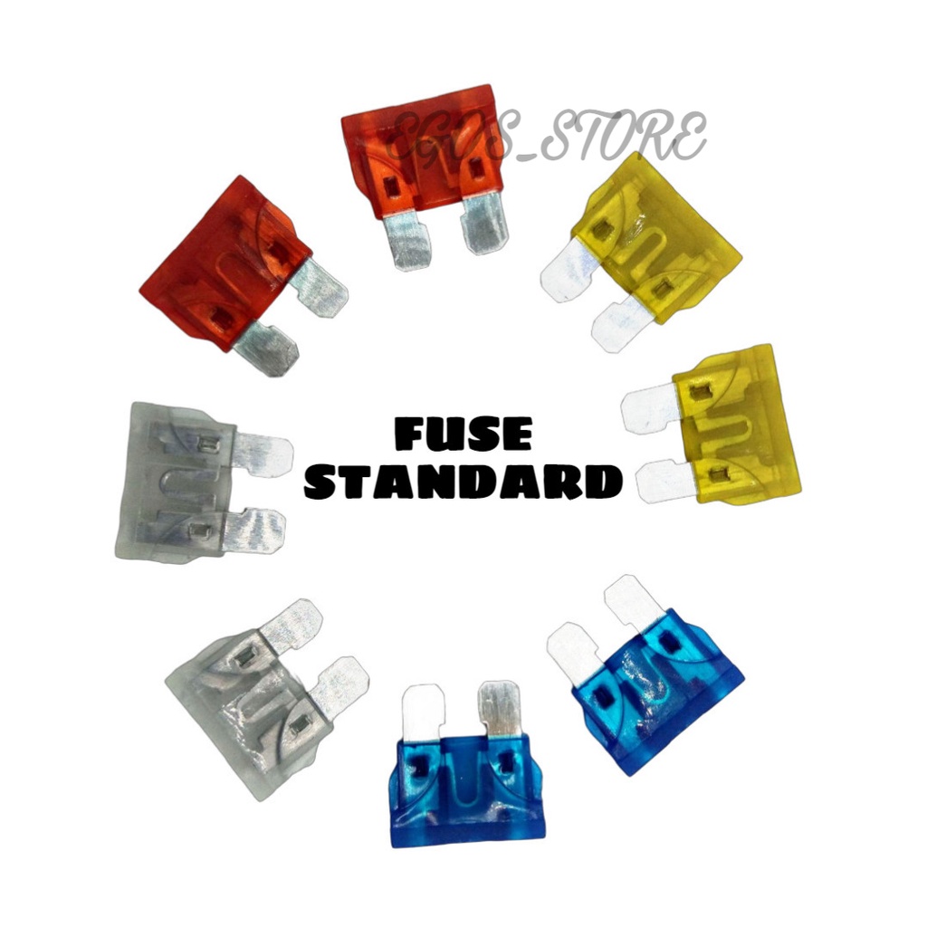 E.G MOTORCYCLE 1PC FLAT BLADE FUSE 10A/15A/20A/25A | Shopee Philippines