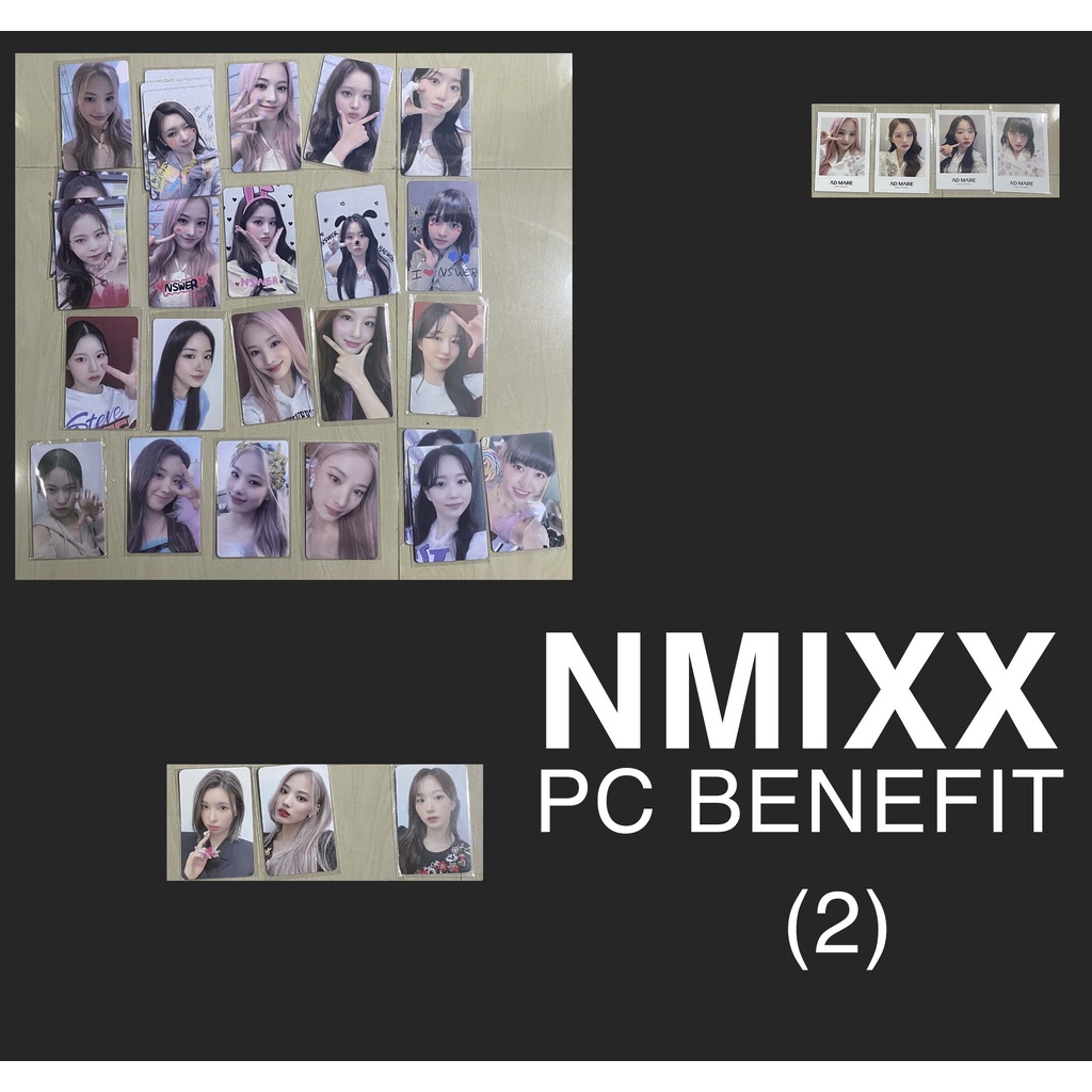 [2] Nmixx PHOTOCARD PC POCA BENEFIT LUCKY DRAW POLAROID AD MERE LIGHT ...