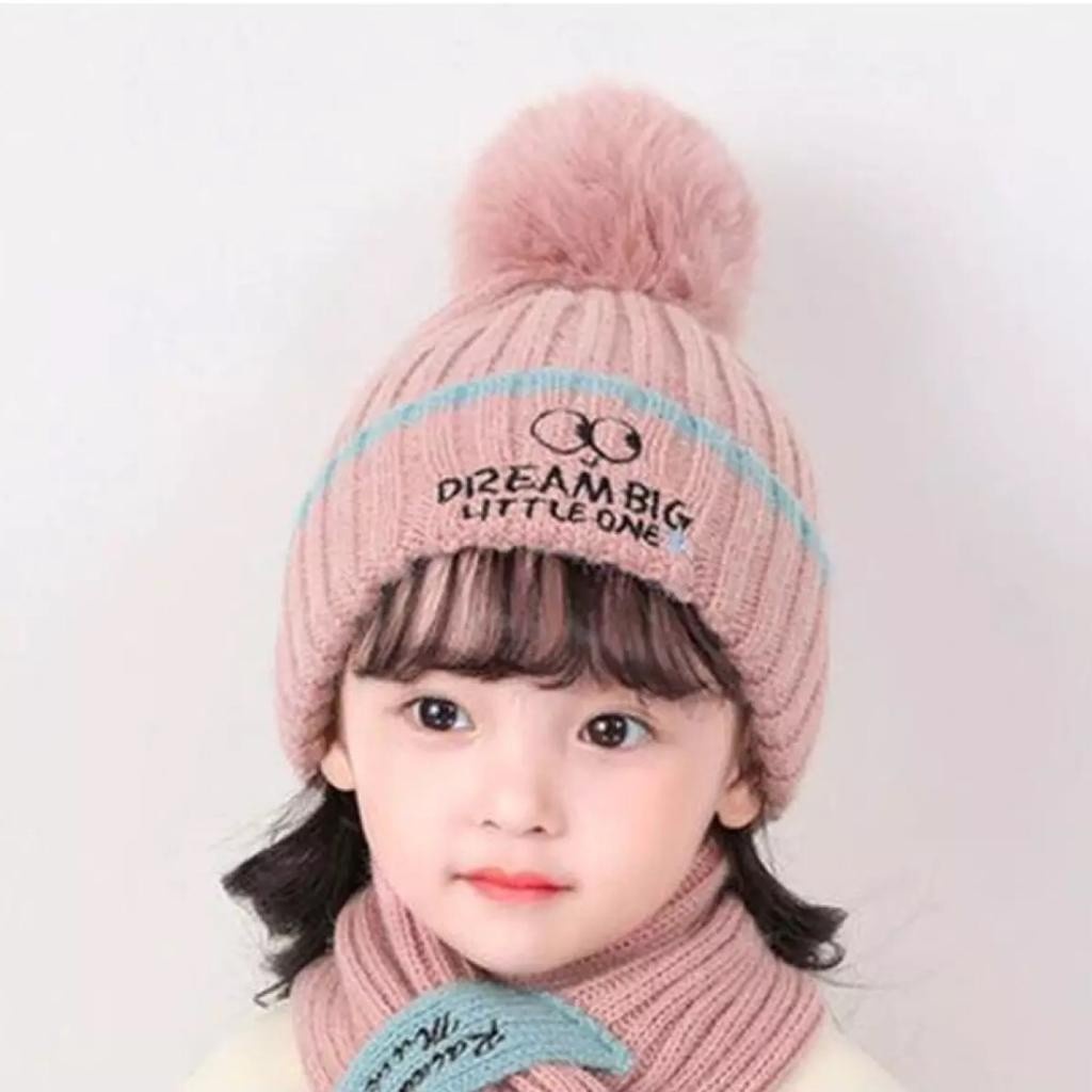 CHILDREN'S CAP WITH POMPOM DREAM CRESCENT MOTIF BIG | Shopee Philippines