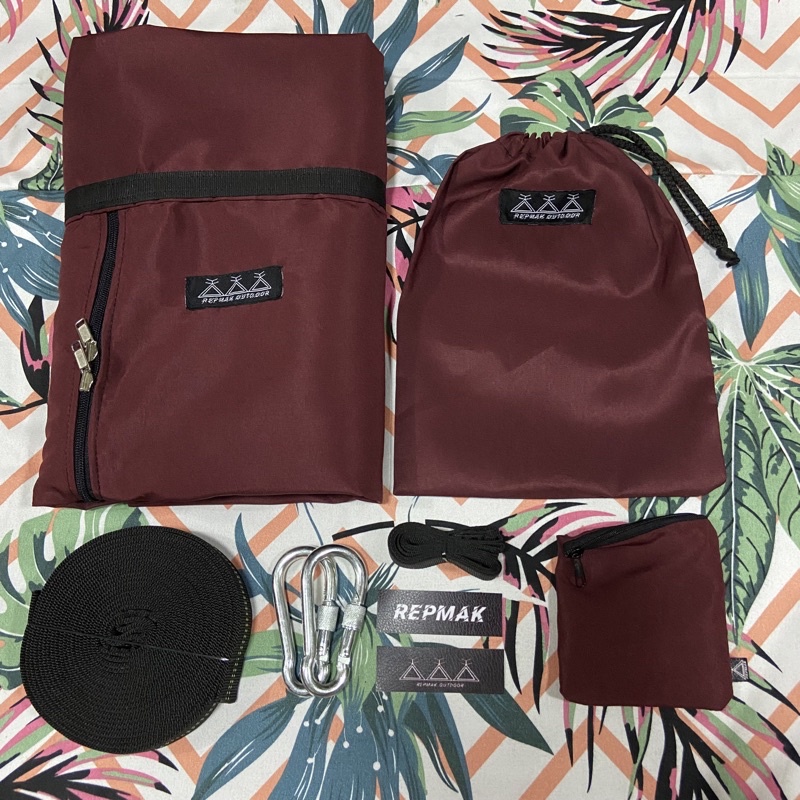 RepmaK Heavy Duty Cocoon-type Hammock / Outdoor hammock with carab and ...