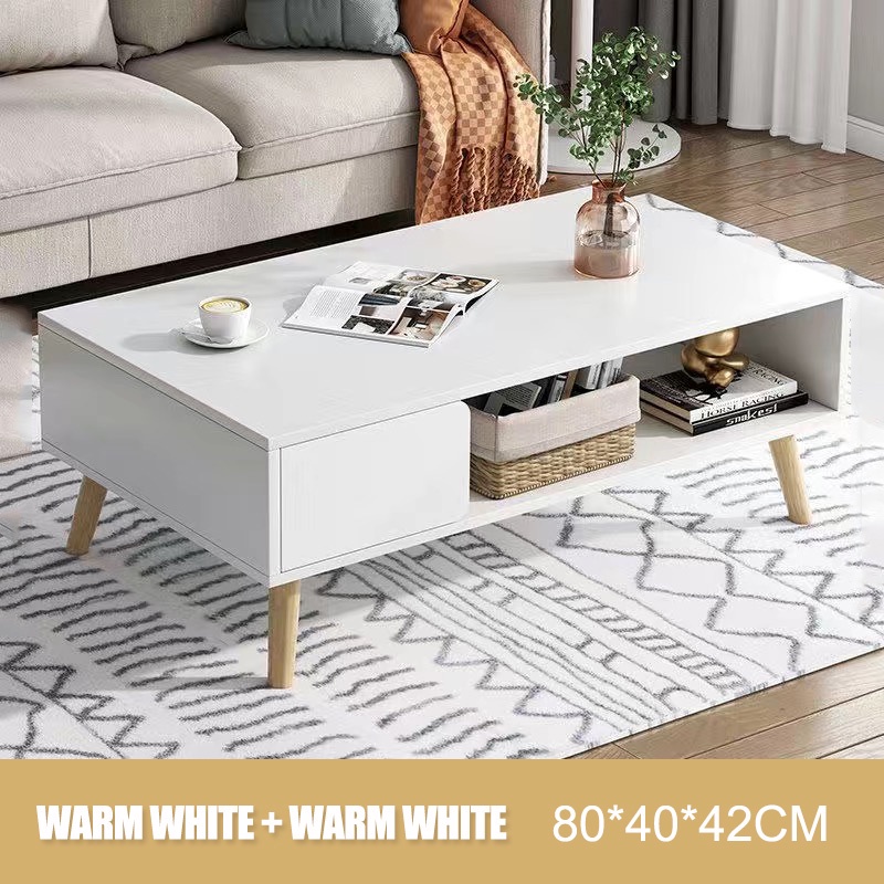 Coffee Table with Drawers Simple Modern Creative Small Apartment Living ...