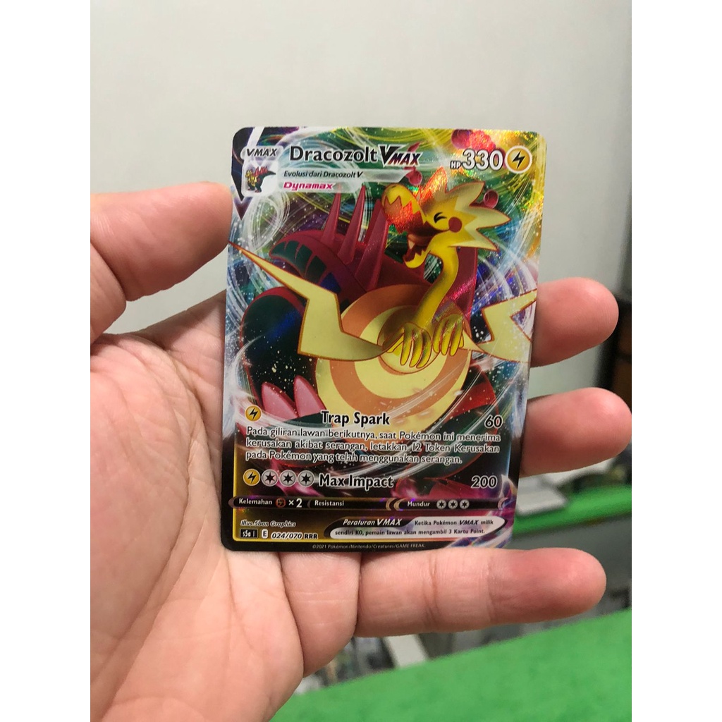 Pokemon Card TCG Dracozolt VMax RRR s5a Two Pillar Fighter Original ...
