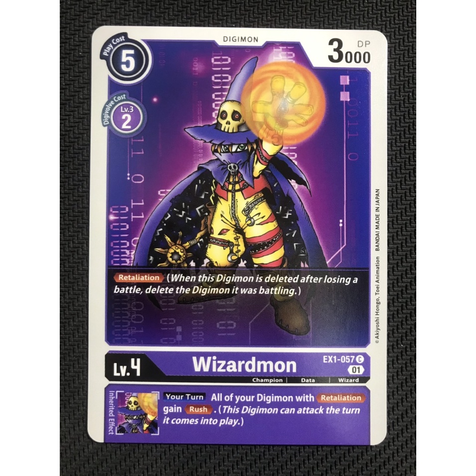 Digimon EX1-057 Card - Wizardmon - Digimon - Common | Shopee Philippines