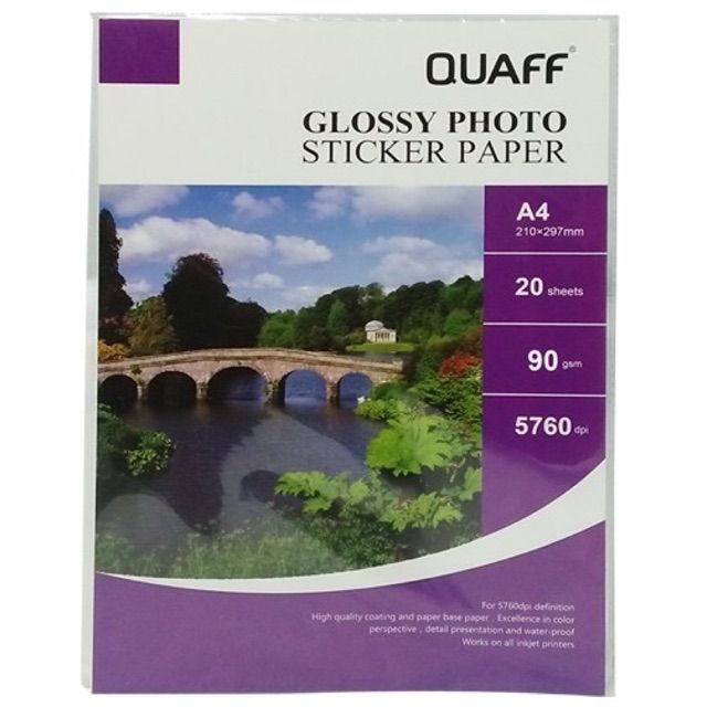 Quaff brand photo sticker 90gsm A4 Size | Shopee Philippines