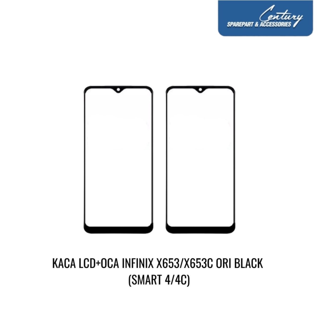 Lcd GLASS+OCA INFINIX X653/X653C ORI BLACK (SMART 4/4C) | Shopee ...