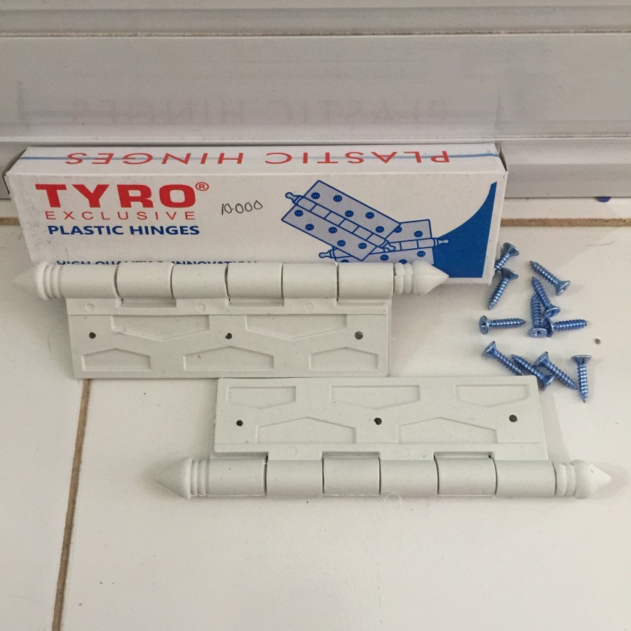 TYRO PLASTIC DOOR HINGES PVC BATHROOM PLASTIC DOOR HINGES | Shopee ...