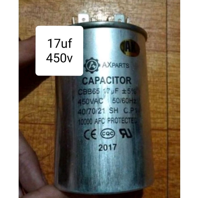 AIRCON CAPACITOR 450V 17 UF CBB65 | Shopee Philippines