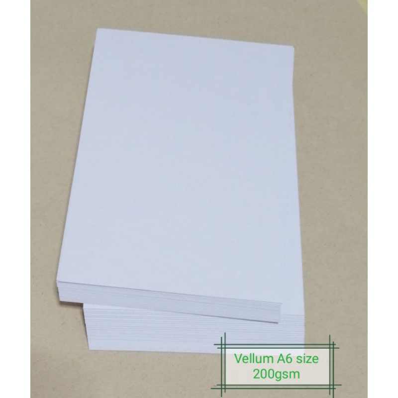 50pcs/100pcs A6 Size 160gsm/200gsm Vellum board Paper for invitation ...