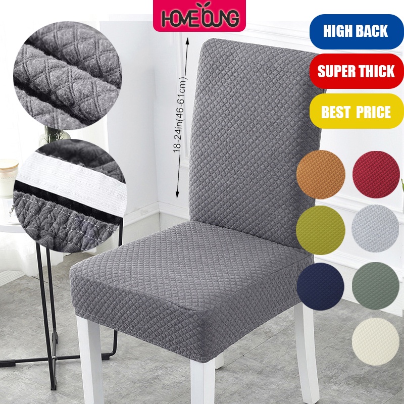 Homeyoung High back super thick Diamond plaid pattern Stretchy Chair ...