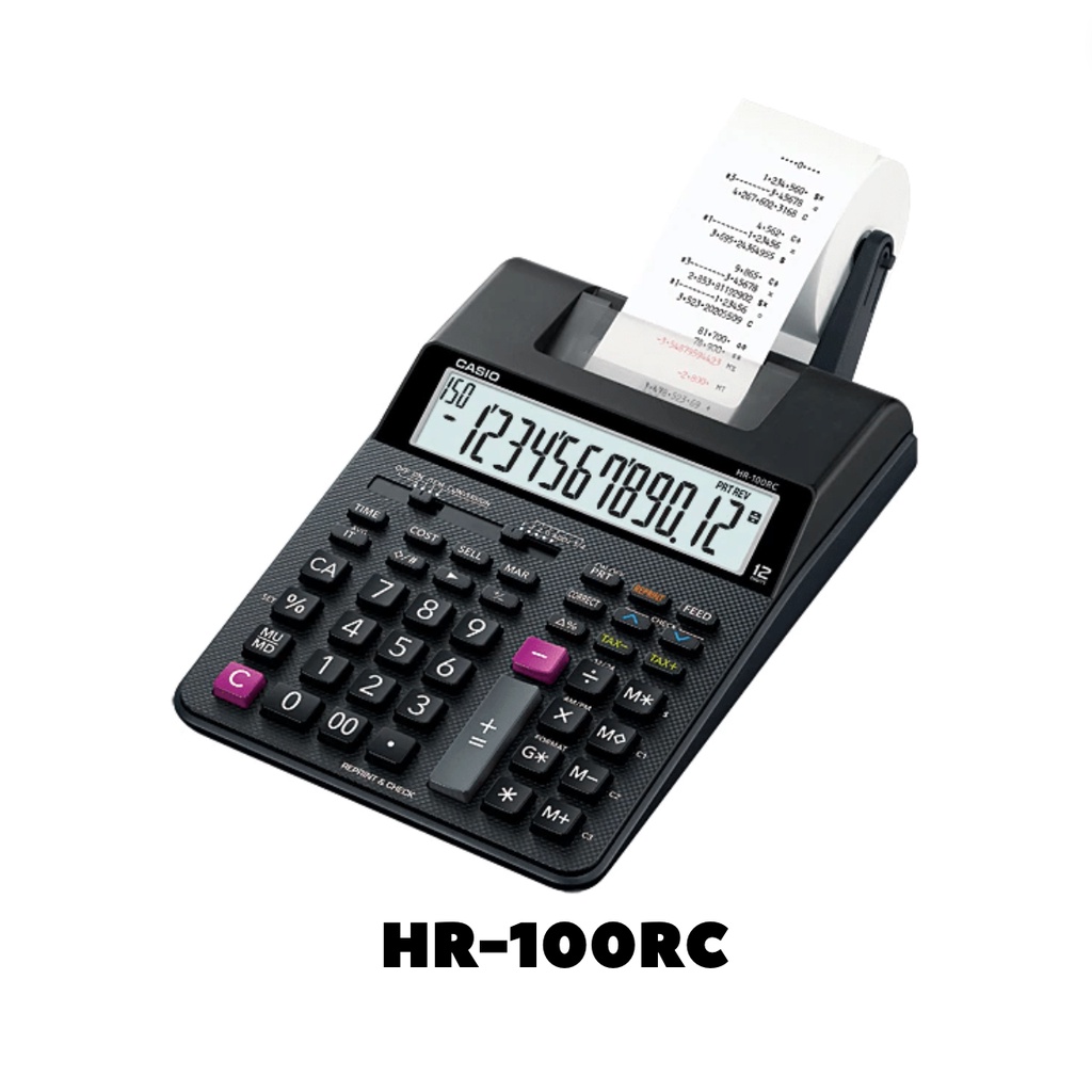Casio Hr100rc Printing Calculator Batteries Included Only | Shopee ...