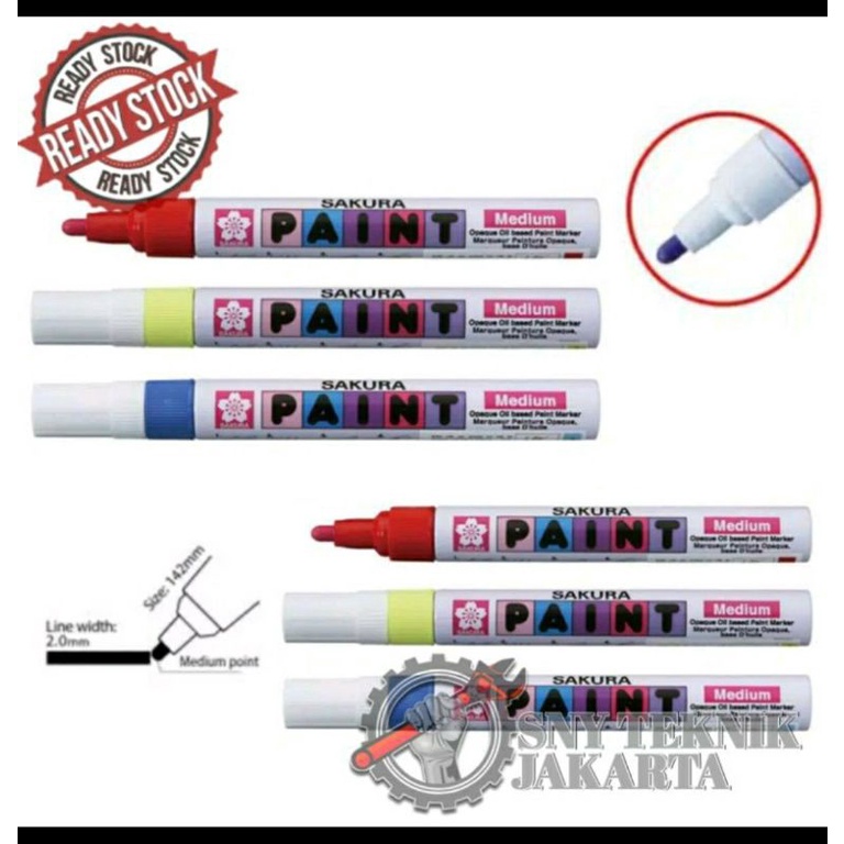 Original Permanent Markers for Iron Markers etc. SAKURA Action Paint ...