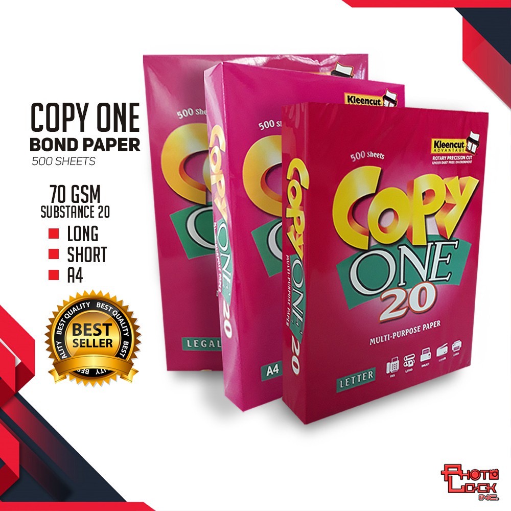 70Gsm Copy One Bond Paper / White Paper / Inkjet Paper For School And ...