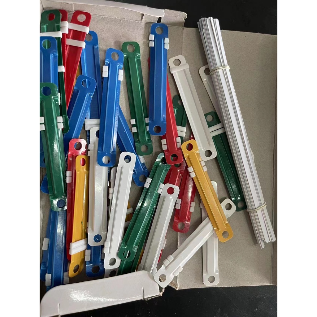 Plastic paper Fasteners/ 7cm 50set | Shopee Philippines