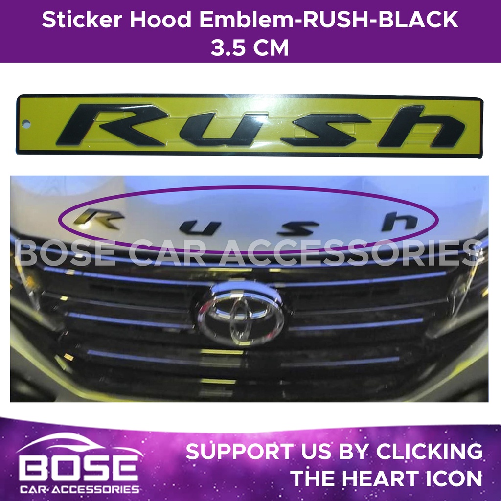 Car Hood Emblem Sticker for Toyota Innova / Toyota Avanza / Toyota Rush ...