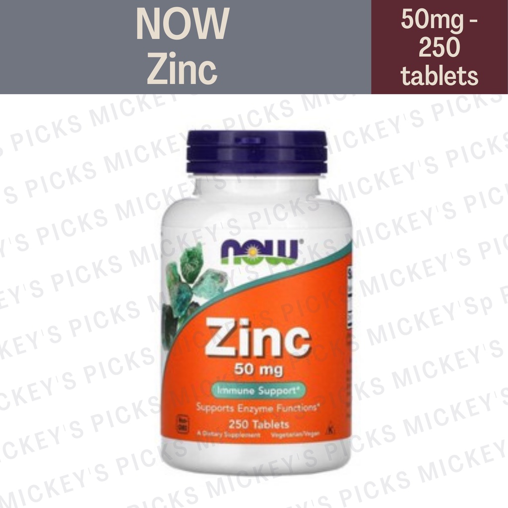 Now Zinc, 50 mg, 250 Tablets (Immune Support) | Shopee Philippines