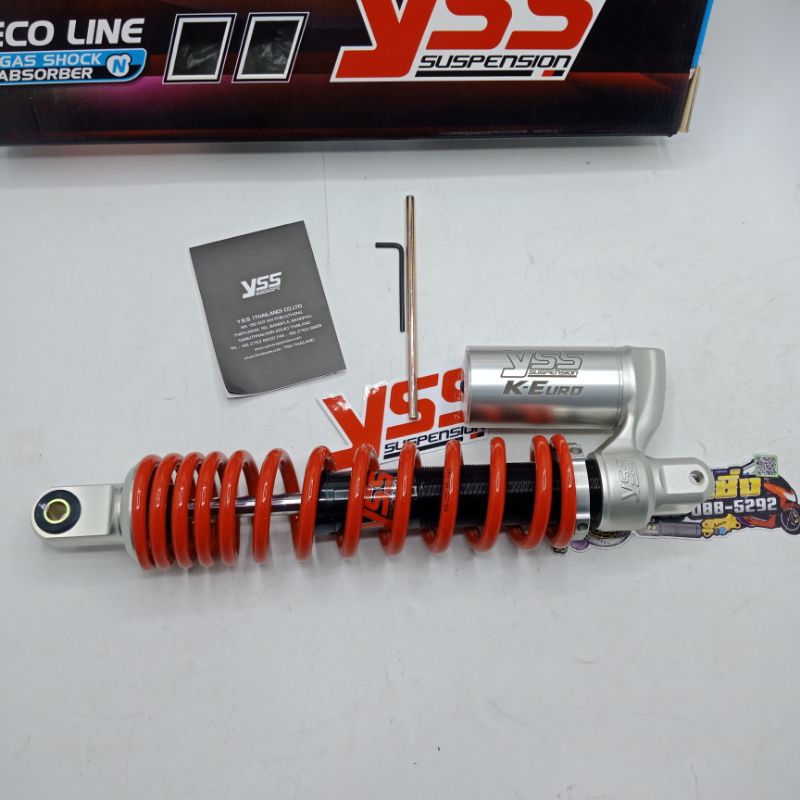Rear Absorber (YSS) K-EURO LAMBRETTA\V125'19(345mm.) Black/RED/Ht ...