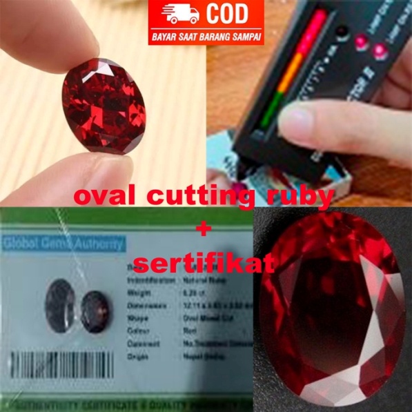 Ruby red natural Gemstone original | Shopee Philippines