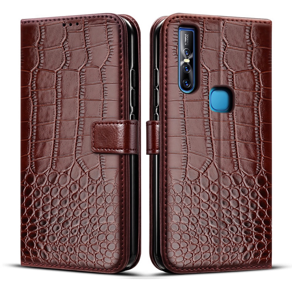 Flip leather magnetic Case For Coque VIVO V15 Pro Cover V 15 Soft ...