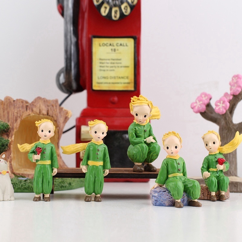 7 Models The little prince Figures Ornaments Toys Rose Action Figures ...