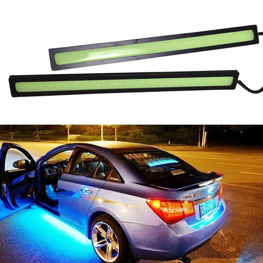 17cm Waterproof 12V COB Car LED Light Strip/ Blue Lamp Super Bright Car ...