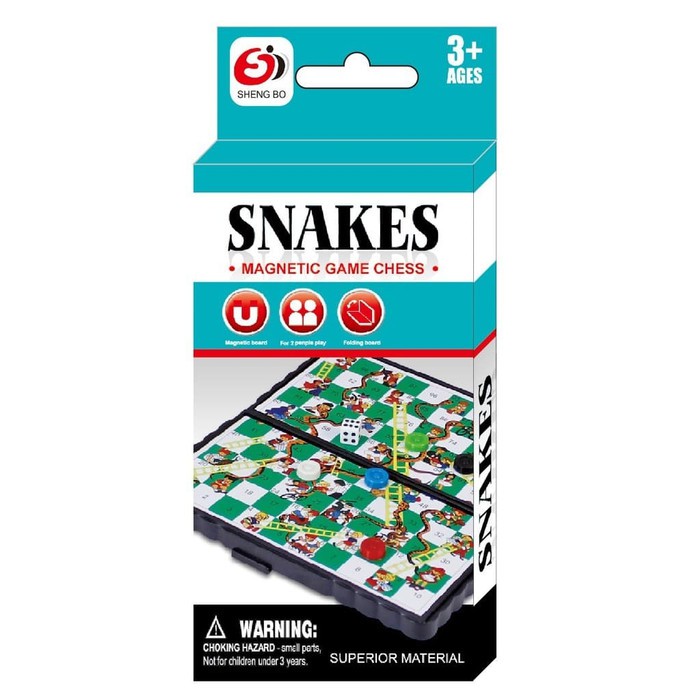 Family Toys // Board Game - Snakes Ladder Magnet Snakes Ladders ...