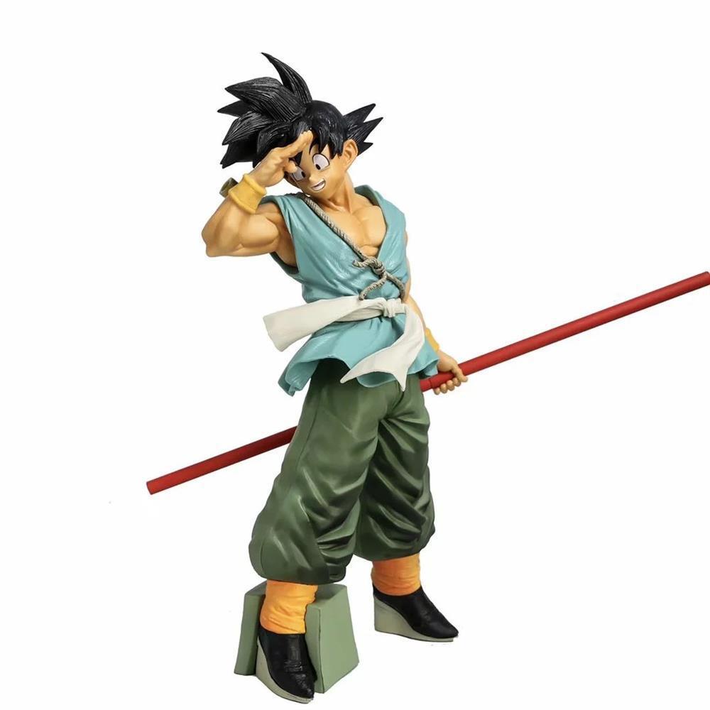 22cm Anime Dragon Ball Figure Son Gok Ornaments Oversized Golden Hoop ...