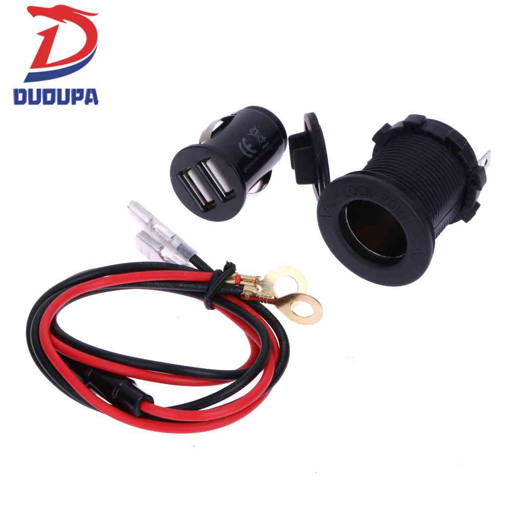 Car Boat Socket 12V Power Outlet 3.1A Dual USB Charger | Shopee Philippines