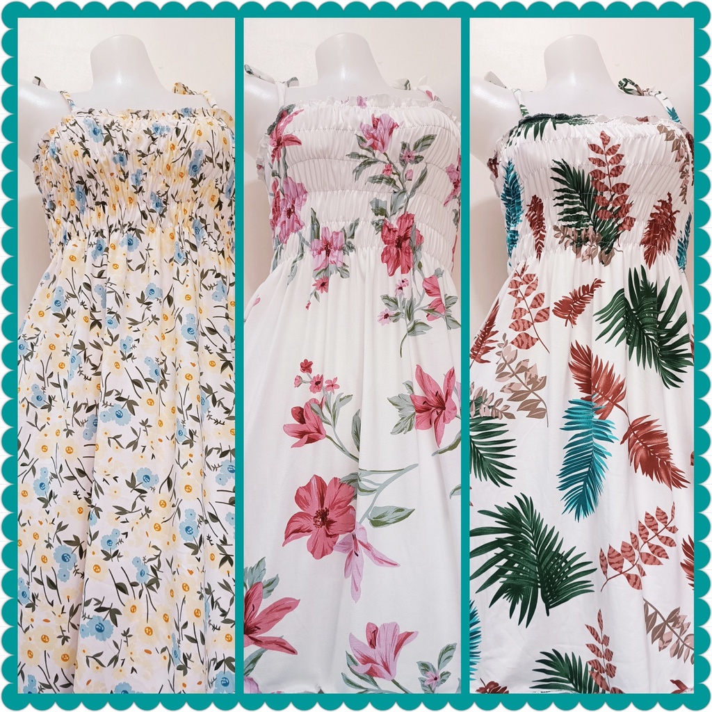 DASTER PAMBAHAY I SMOCKING DASTER I SHORT SMOCKED DRESS I | Shopee ...