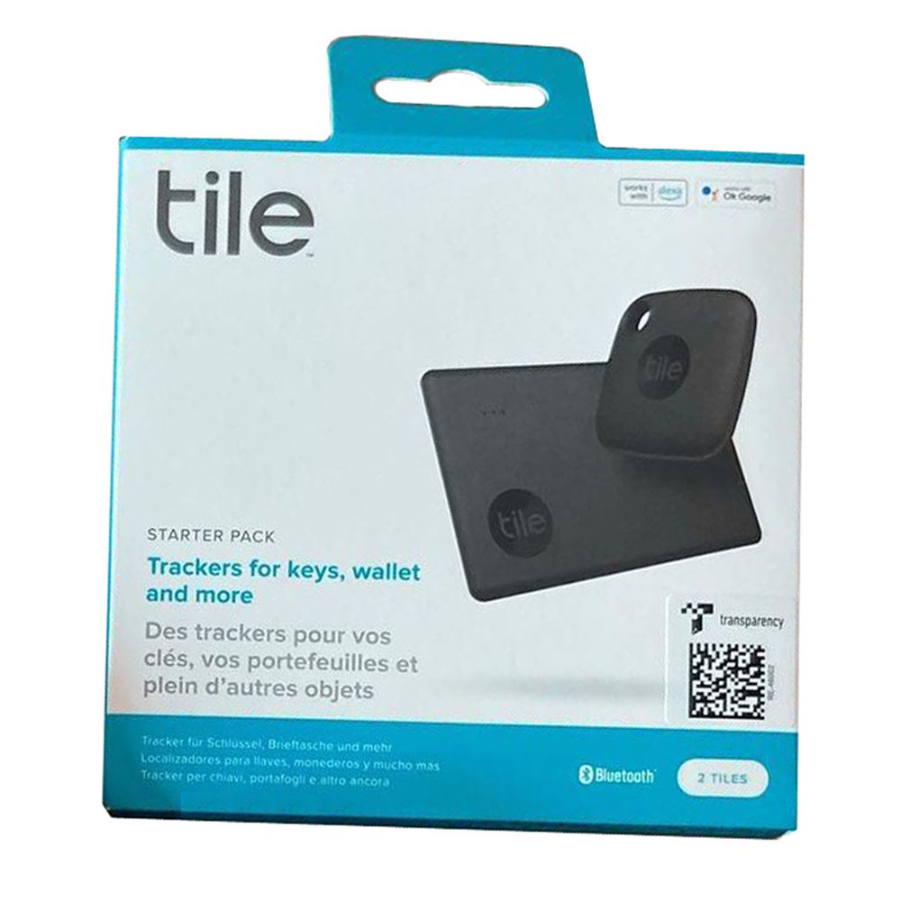 Tile Starter Pack (2022) 2-Pack (1 Mate + 1 Slim) Bluetooth Tracker, RE ...