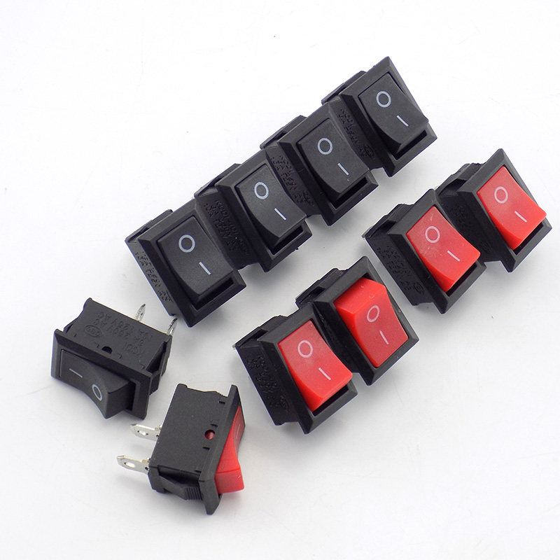 5pcs 2 Pin 2 On-off Boat Rocker Switch Push 6A/250VAC 10A 125VAC 15 ...