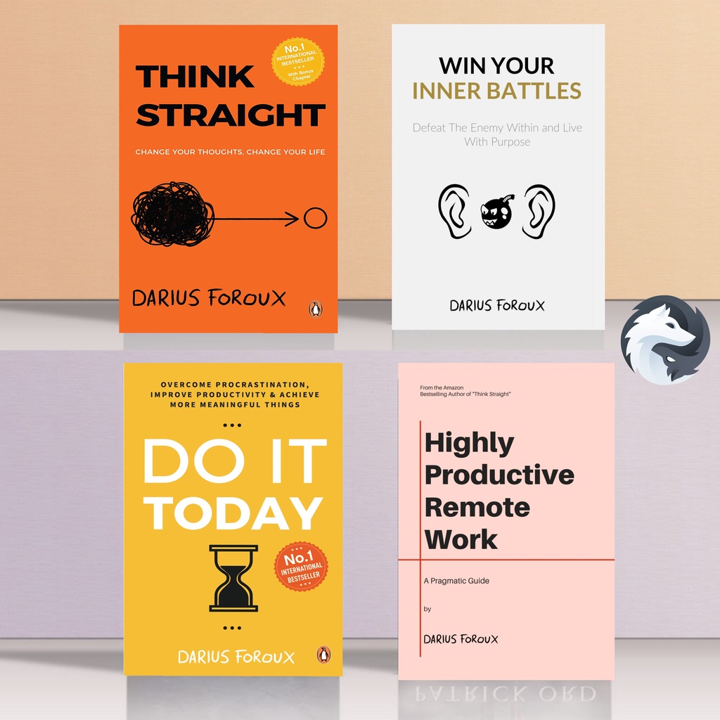 (Eng) Darius foroux 5 Books Collection (Do it Today, Think straight ...