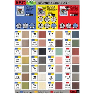 ABC Tile Grout Original 2kg, Tile Gap Filler (Many Colors Available ...