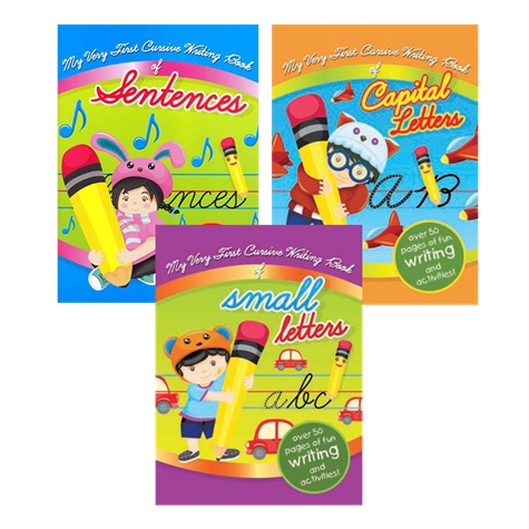 MY VERY FIRST CURSIVE WRITING BOOK OF SENTENCES 50 PAGES FUN WRITING ...