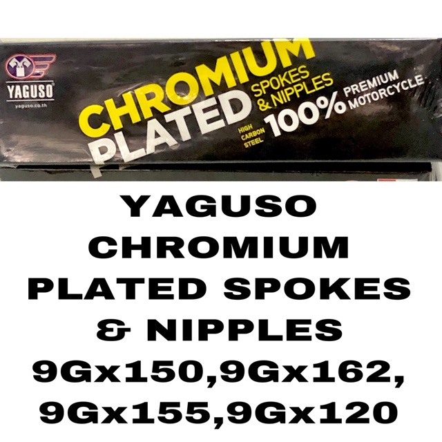 Yaguso Spoke & Nipples Chromium Plated | Shopee Philippines