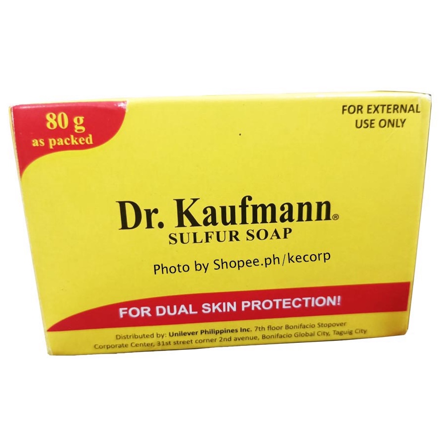 Dr. Kaufmann Sulfur Soap 80g as packed made in the Philippines KECORP ...