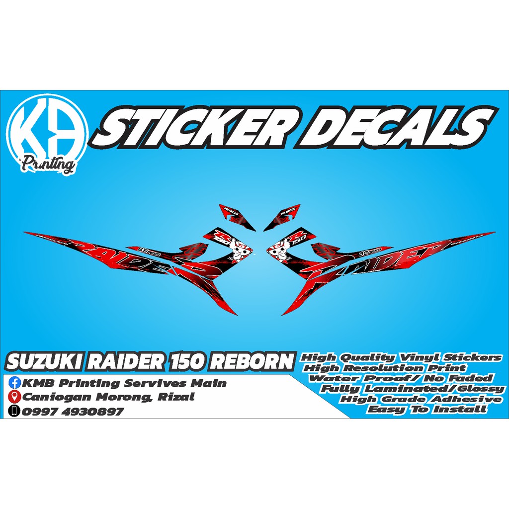 Suzuki Raider 150 Racing Boy Sticker Decals | Shopee Philippines
