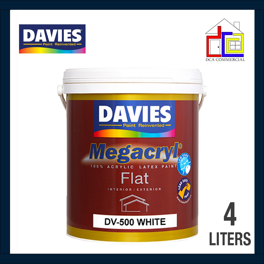 DAVIES Megacryl Premium Flat Latex 1Liter-4Liters | Shopee Philippines