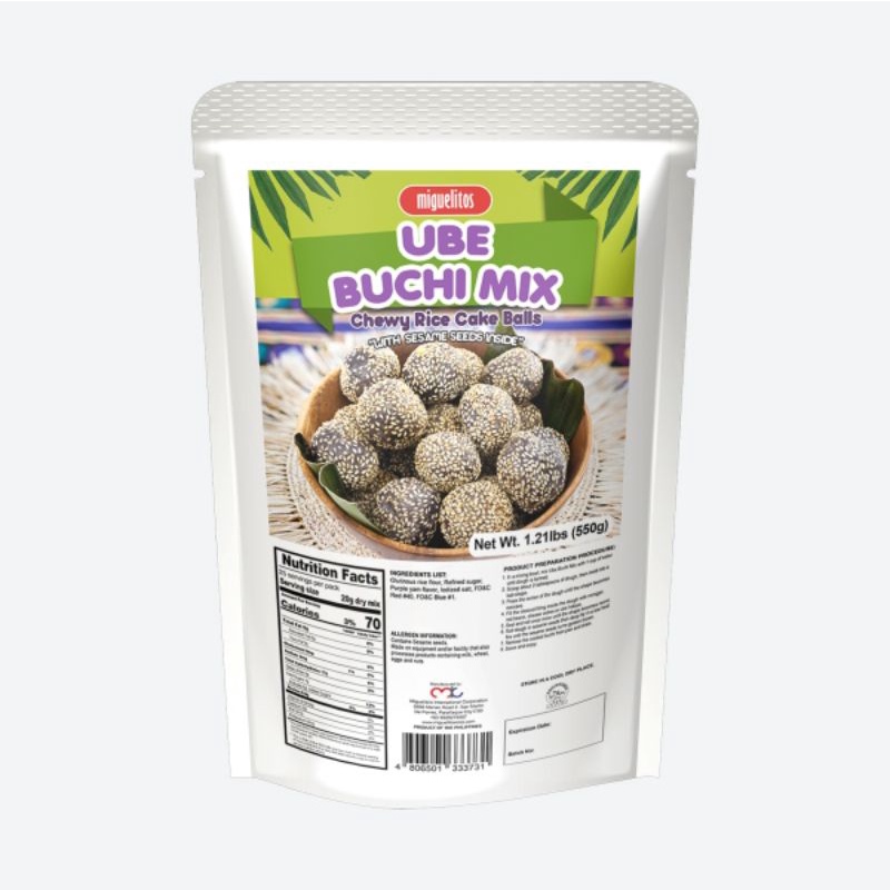 UBE BUCHI MIX WITH SESAME SEEDS (500 GRAMS) | Shopee Philippines