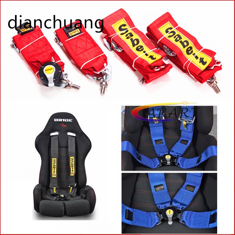 Universal Car Sabelt Seat Belt Racing Safety Shoulder Strap Adjustable ...